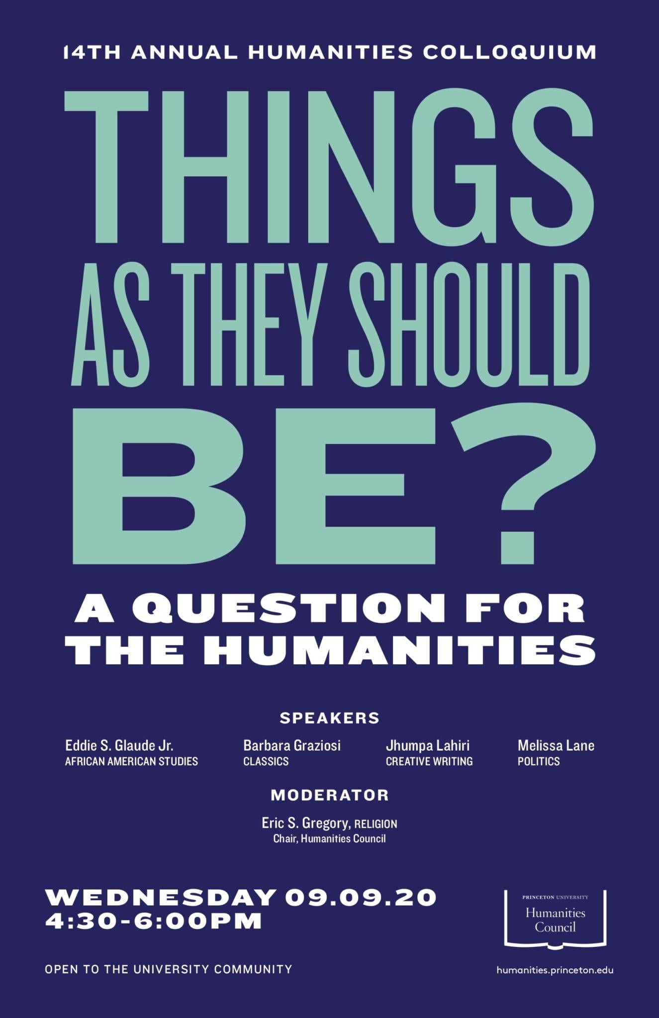 Annual Humanities Colloquium — Princeton University Humanities Council