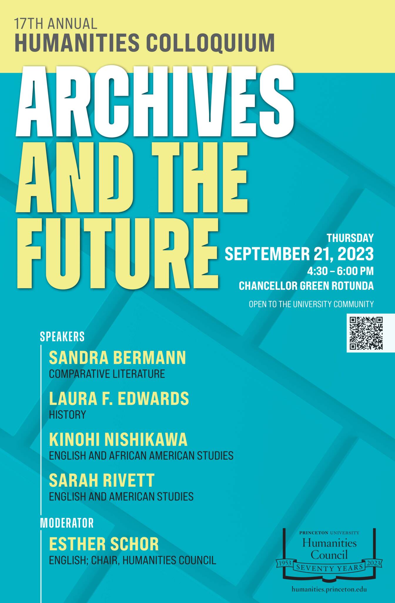 Annual Humanities Colloquium — Princeton University Humanities Council